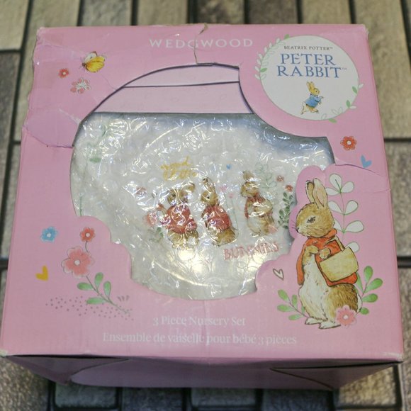 Wedgwood | Dining | Wedgwood Beatrix Potter Peter Rabbit 3 Piece Set ...